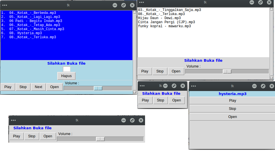 (Daftar isi) Cara membuat aplikasi Pemutar Musik Pygame+Tkinter ...