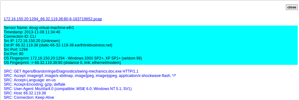 Security Onion: New CapMe package allows you to download PCAP files