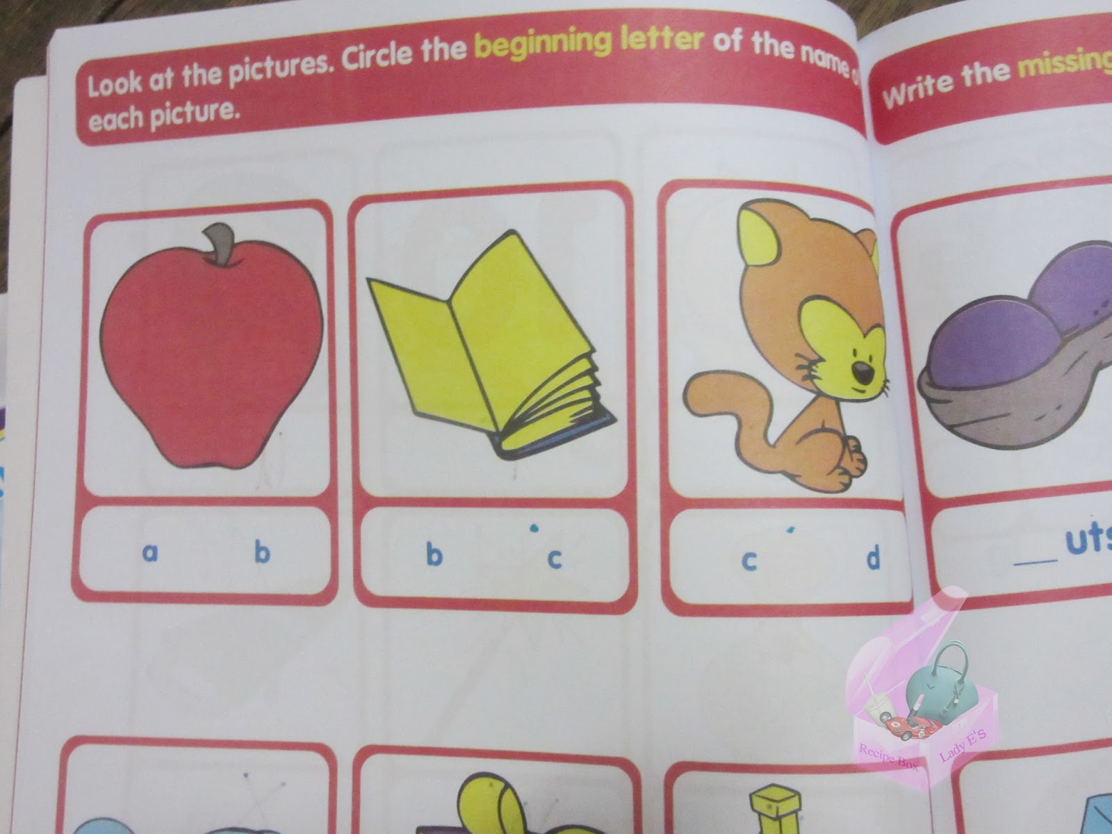 Homeschool Kindergarten 1 Lessons Week 1