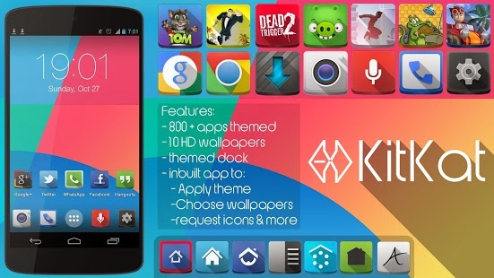 KitKat 4.4 Launcher Theme v2.6 APK Android - TODO PARA TU CELULAR GRATIS