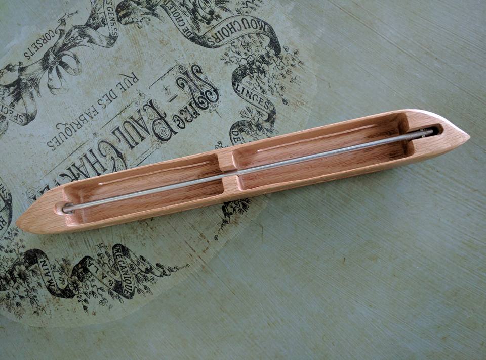 She's just a girl who creates...: Handmade Double Bobbin Boat Shuttle