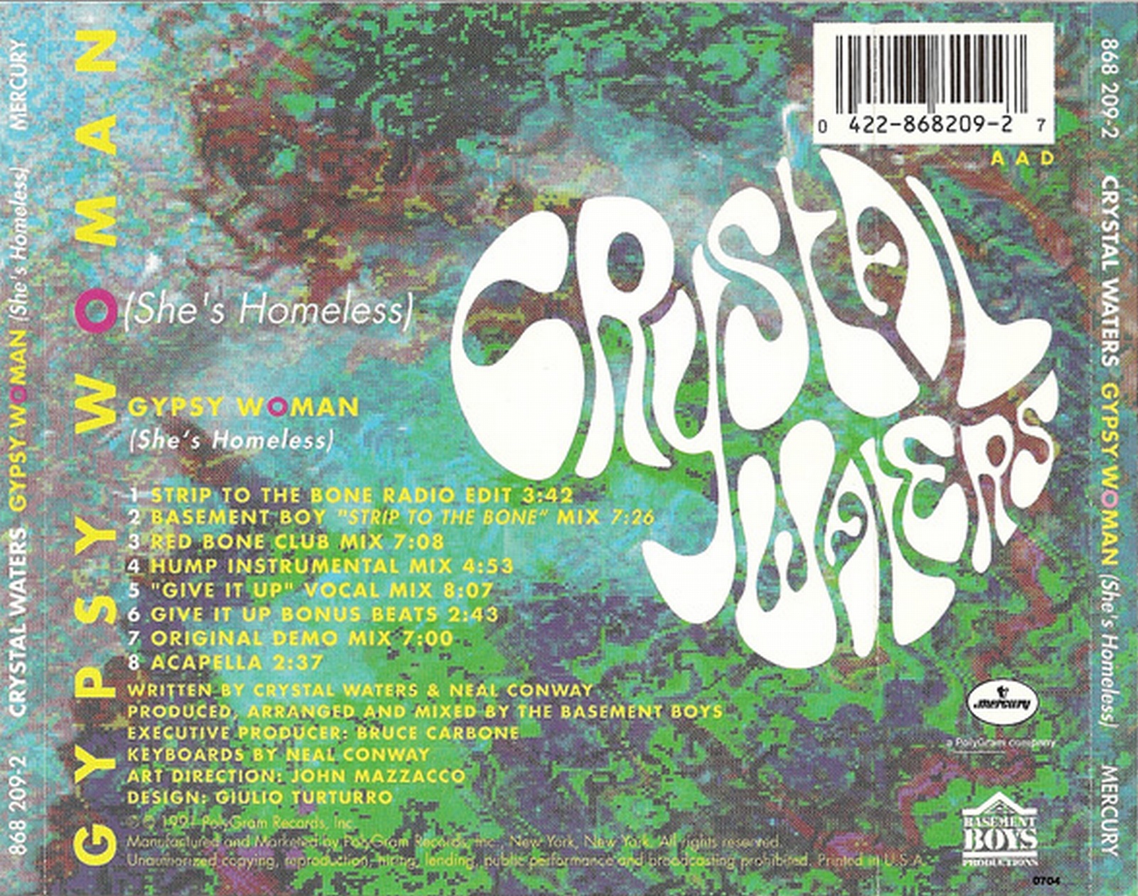 RETRO CLASSIC HITS: CRYSTAL WATERS-GYPSY WOMAN(CDM) 1991