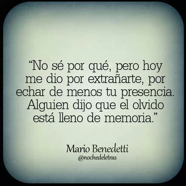 Nostalgia - Mario Benedetti