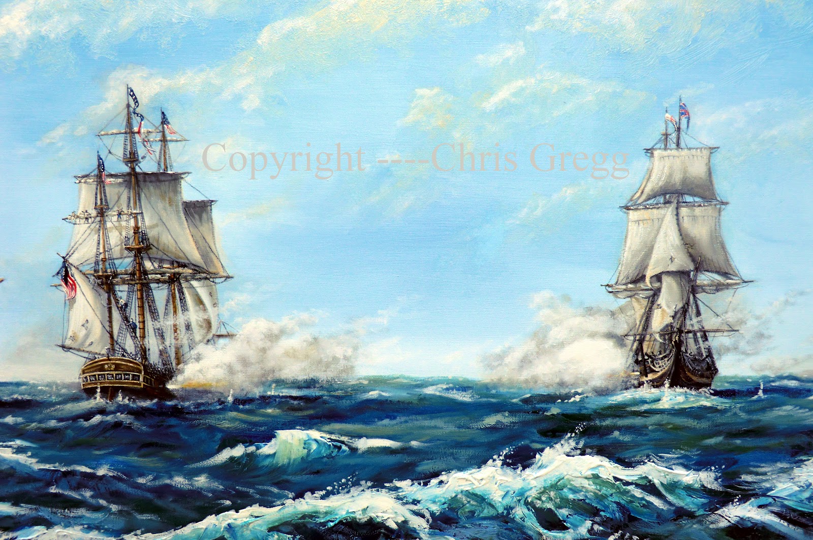 Not just old school wargaming: Now a Naval painting