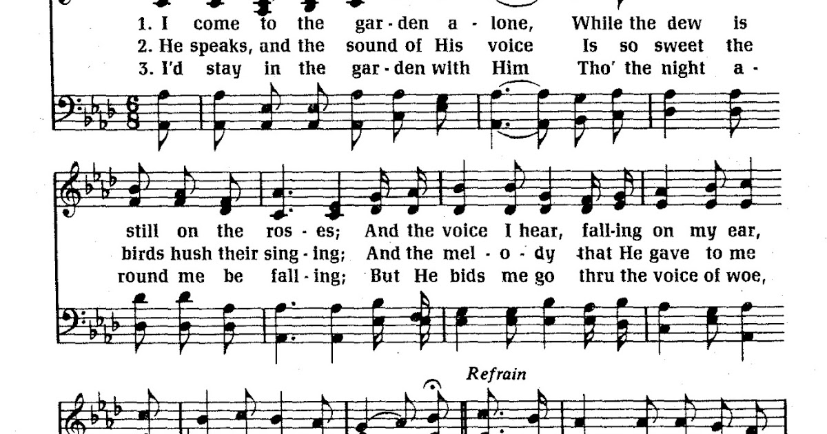Worship Lead Sheets: In the garden C. Austin Miles
