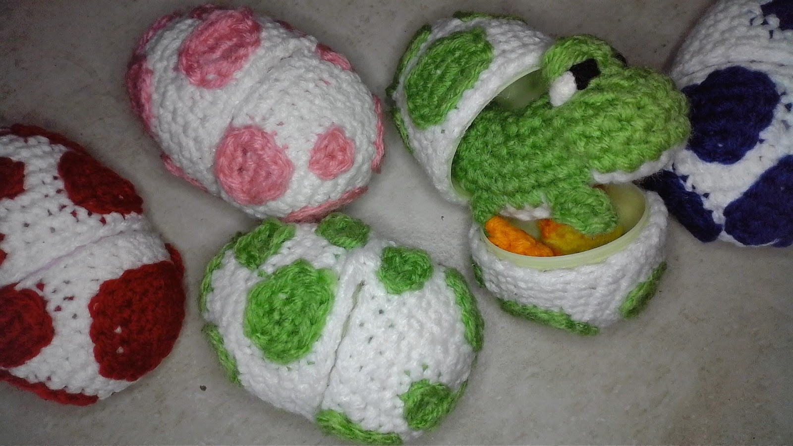 Faerie Rings Crochet: Spotted Yoshi Easter Egg Pattern and Free Video ...