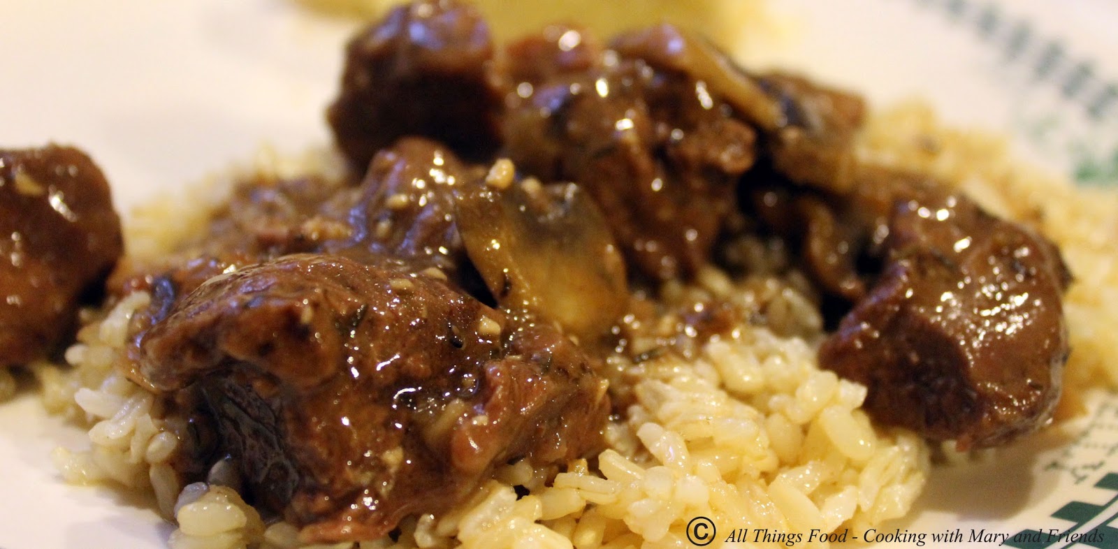 Cooking With Mary and Friends: Beef and Mushrooms in Wine