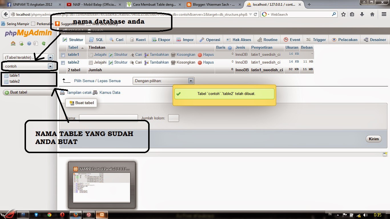 Cara Relasi Antar Table dengan PhpMyAdmin | Vhierman Sach