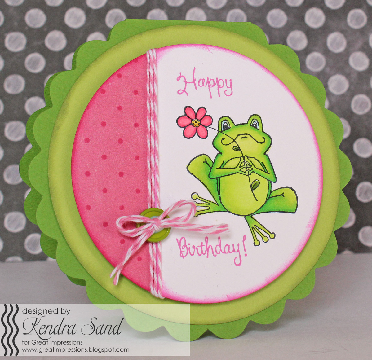 Luv 2 Scrap n' Make Cards: Birthday Frog with GI