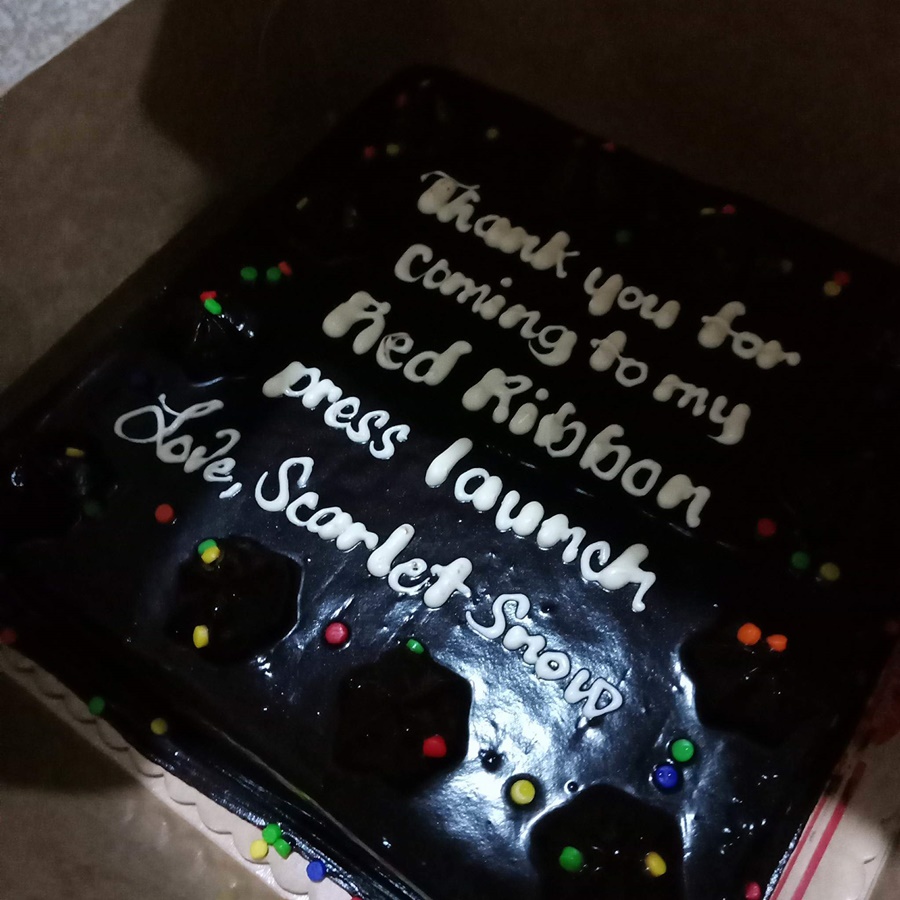 Scarlet Snow for Red Ribbon Rainbow Dedication Cake | Dear Kitty Kittie ...