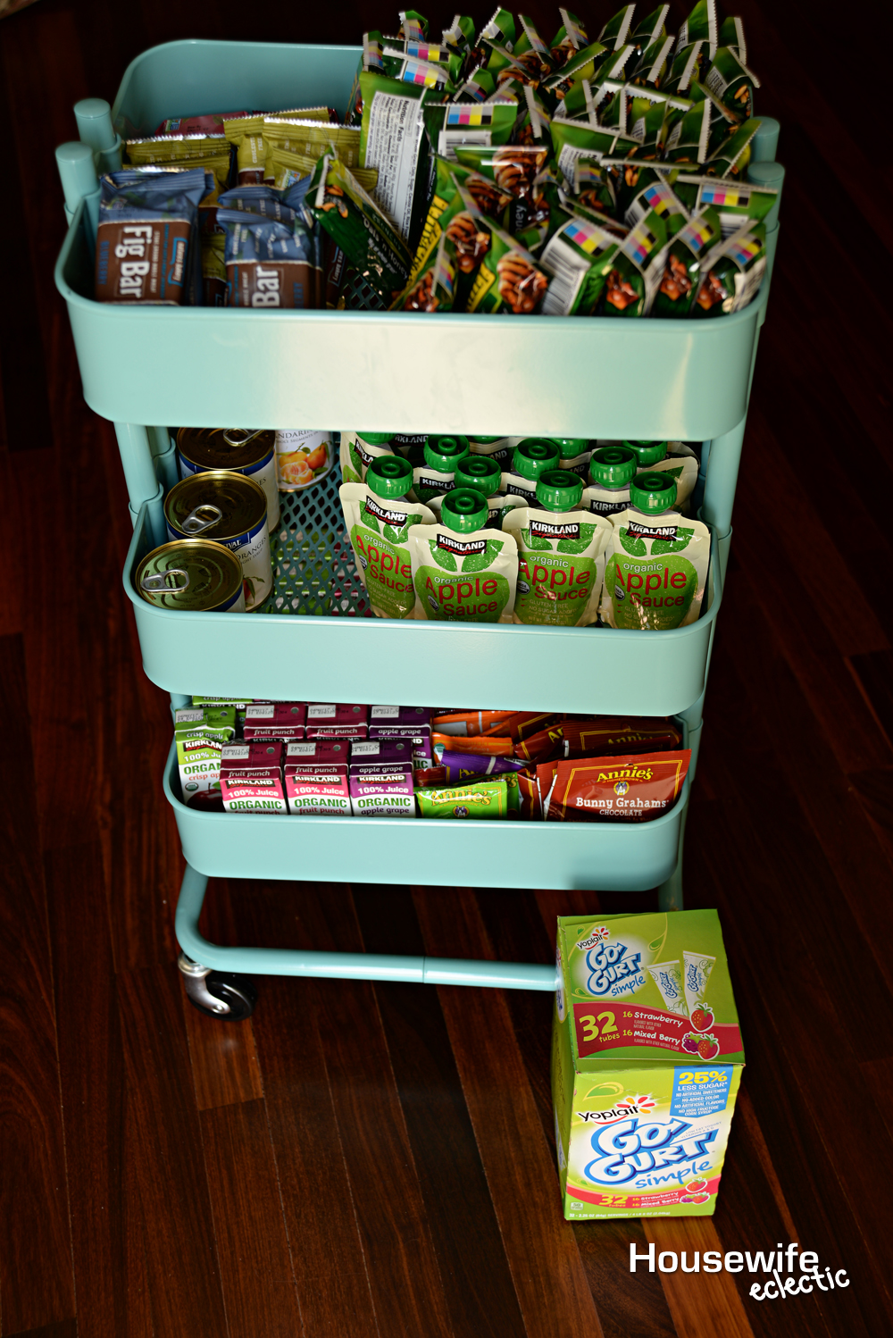 Kids Lunch Cart- To Help Kids Make Their Own Lunch - Housewife Eclectic