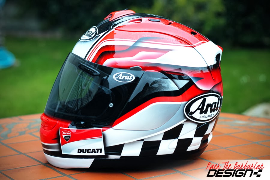 Racing Helmets Garage: Arai RX-GP "Ducati" 2014 by RAER The Barbarian