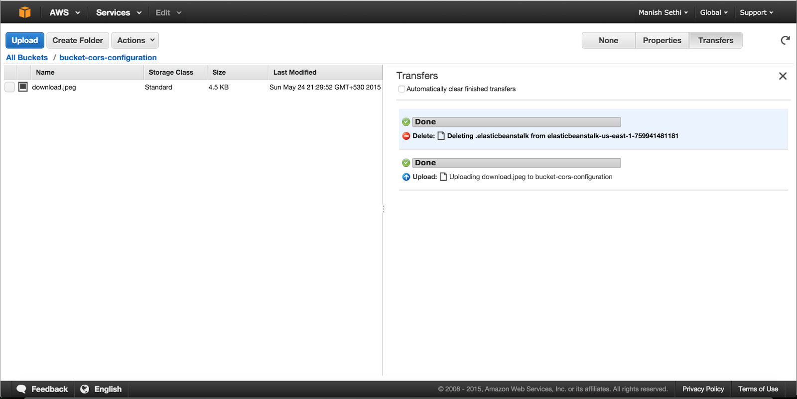 Applied Code: Configure S3 bucket to enable CORS configuration Applied Code: Configure S3 bucket to enable CORS configuration