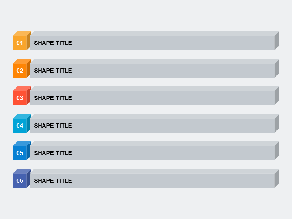3D Cube Title Bar PowerPoint Templates - PowerPoint Free