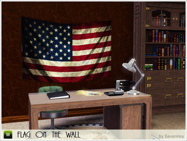My Sims 3 Blog: Flags on the Wall by Severinka