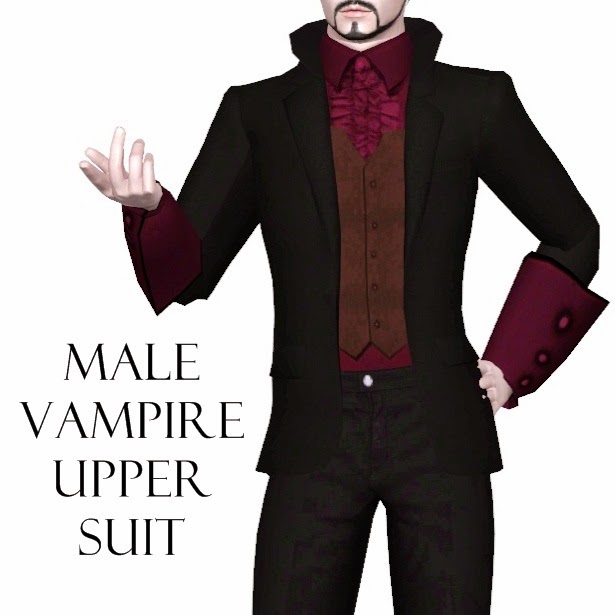 My Sims 3 Blog: Male Vampire Upper Suit by Lonelyboy