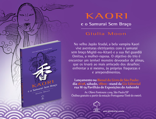 Kaori e O Samurai Sem Braço da Giulia Moon, Giz Editorial, na 22ª ...