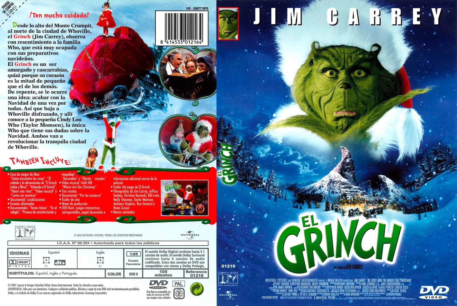 EL DESCUBRIMIENTO DE LAS PELICULAS AJENAS A DISNEY: El Grinch (The Grinch)