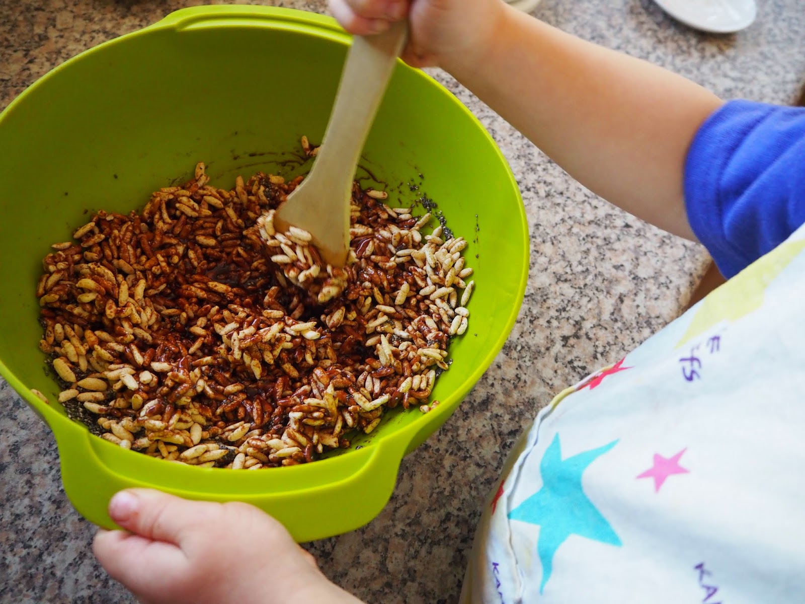 Learn with Play at Home: Healthy Choc Rice Bubble Treats. Cooking with ...