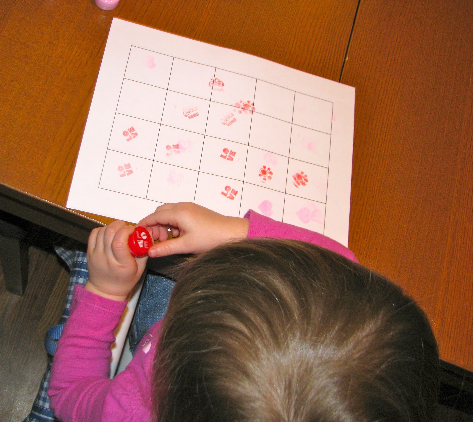 Rainy Day Distractions: Sequencing with stamps