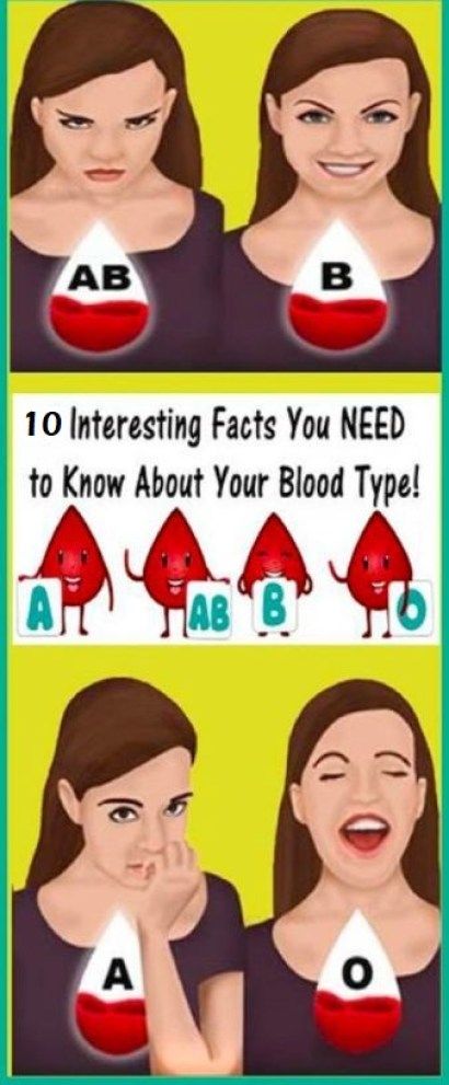 10 Things We All Need To Know About Our Blood Type! - healhty and tips