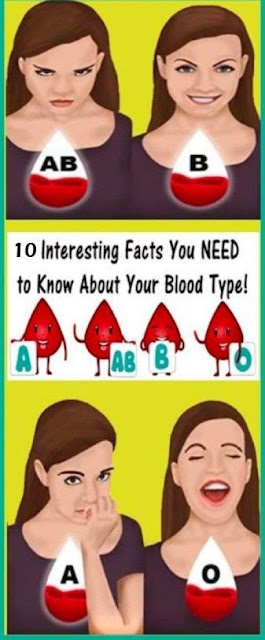 10 Things We All Need To Know About Our Blood Type! - healhty and tips