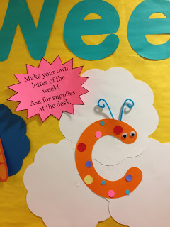 Reading With Red: Early Literacy Center- Letter of the Week
