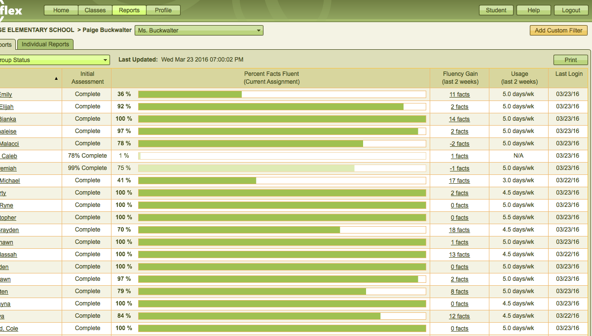 We LOVE Reflex Math! - Paige in Primary