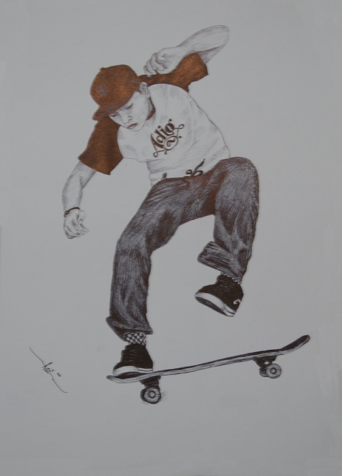 Sketsa Achmad Gozali: Sketch of skate