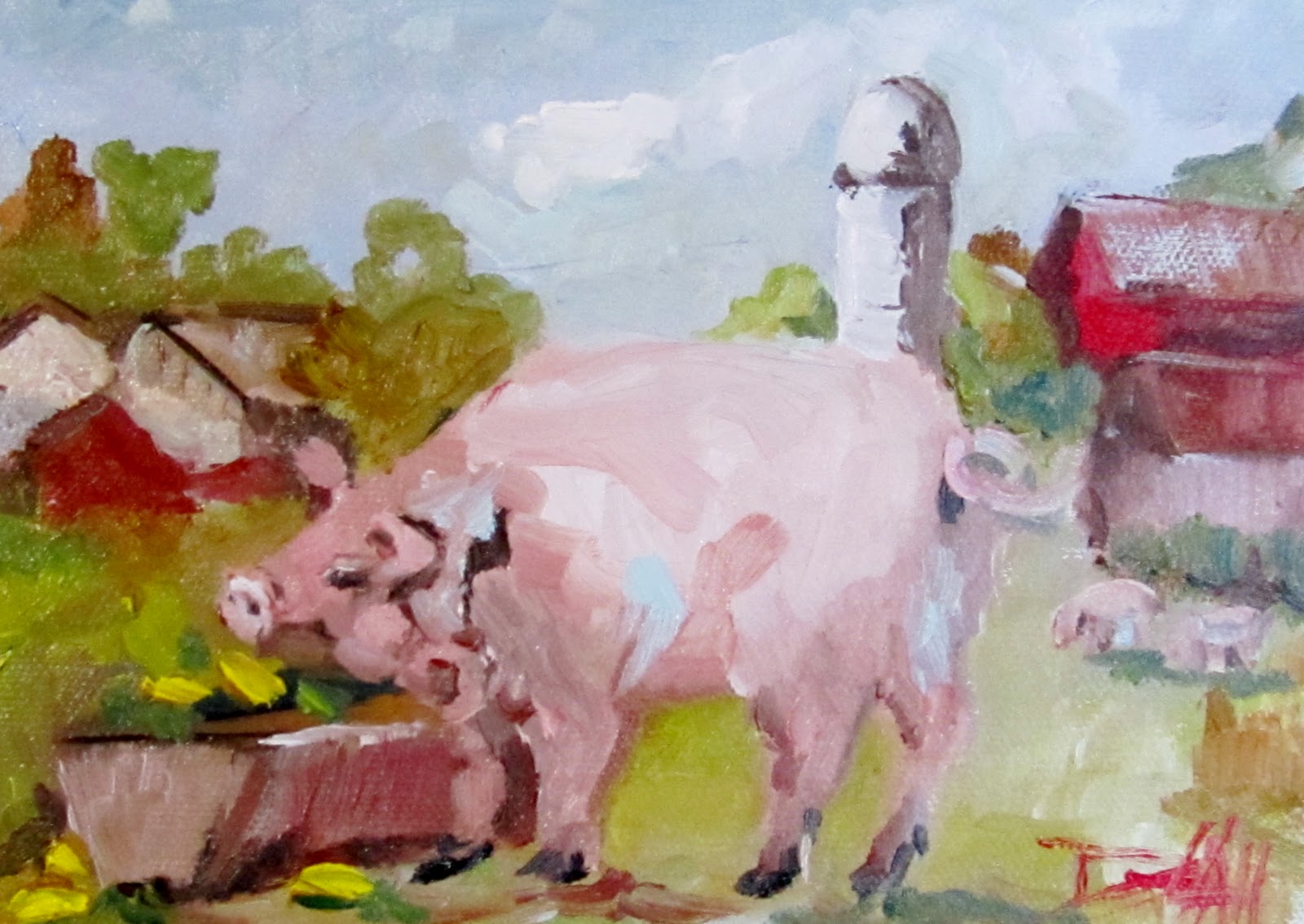 Contemporary Modern: Pig Painting