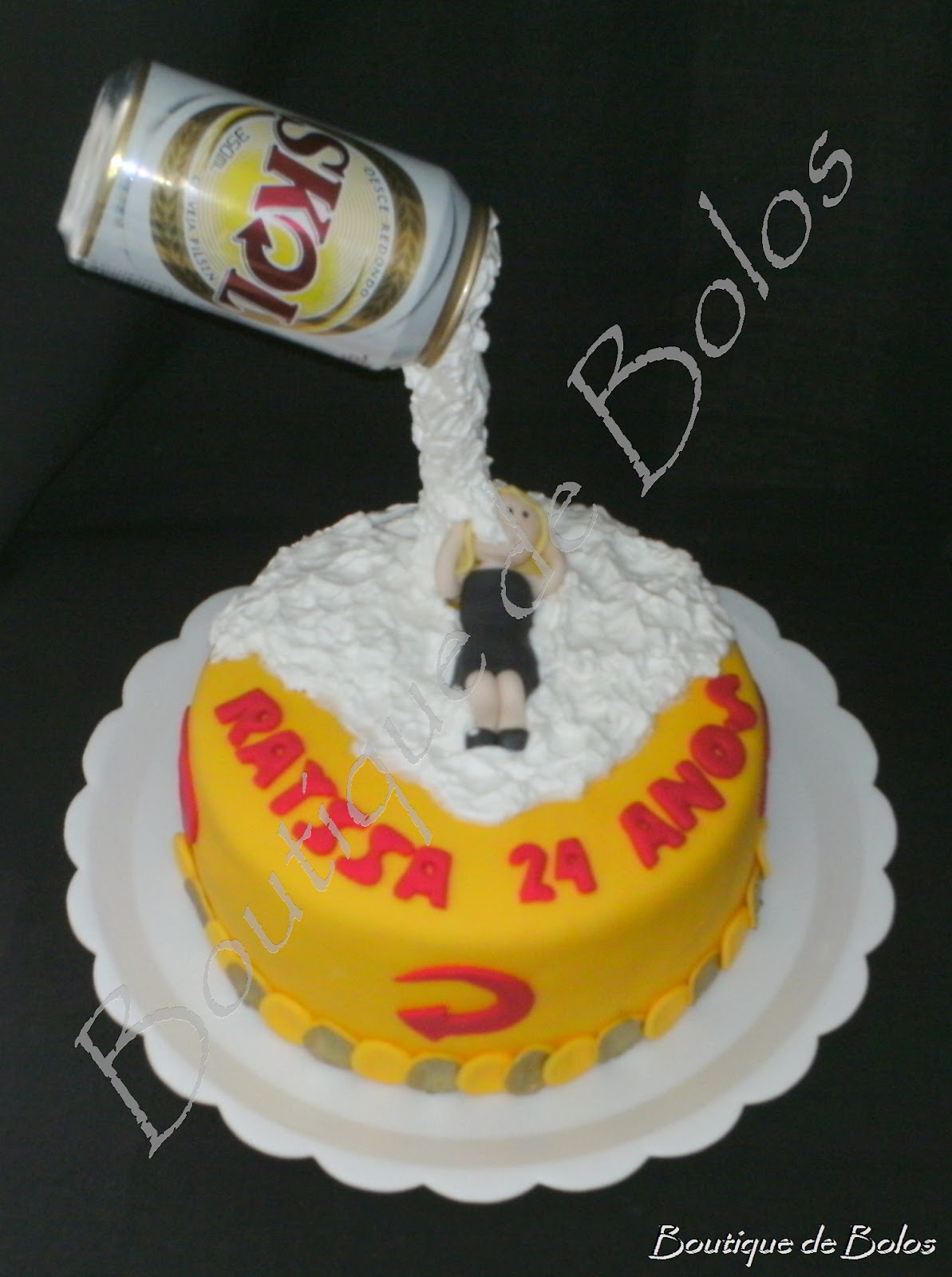 Botique de Bolos: Bolo da Cerveja Skol