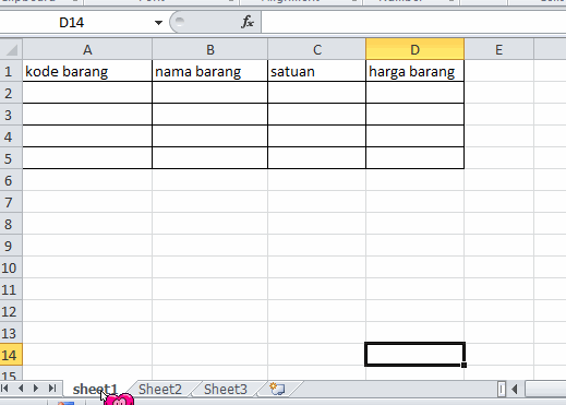 Something New!: Cara membuat form isian data sederhana di Ms Excel