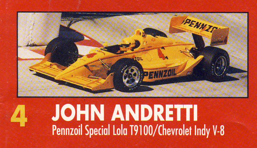 OPEN WHEEL RACING: John Andretti Family Versatile CART