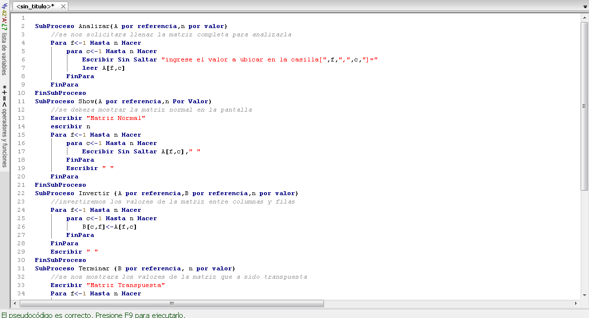 Computación Aplicada 21046: Ejemplos de algoritmos con PSeint Computación Aplicada 21046: Ejemplos de algoritmos con PSeint