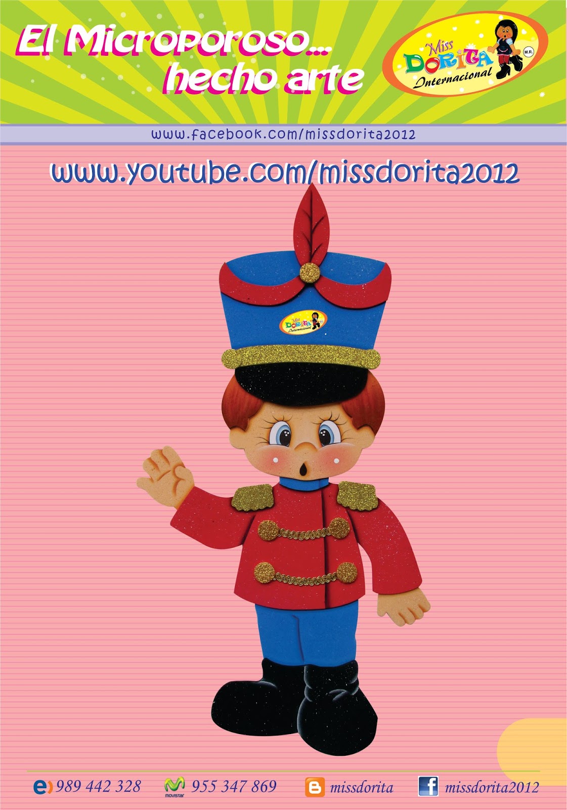 Eu Amo Artesanato: Soldado em Eva com molde