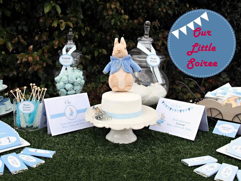 Kara's Party Ideas Peter Rabbit 1st Birthday Party | Kara's Party Ideas