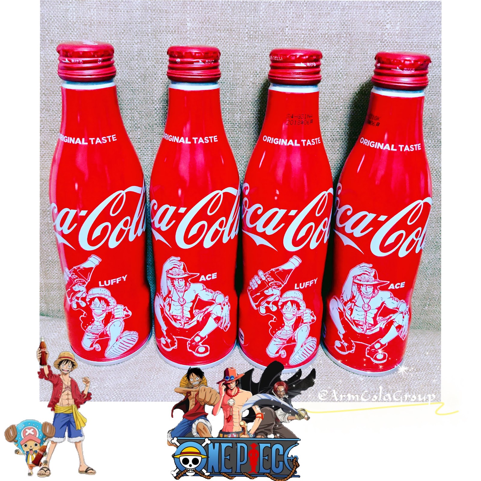 Always My Happy Coca Cola: Coca Cola x One Piece Aluminium Bottles ...