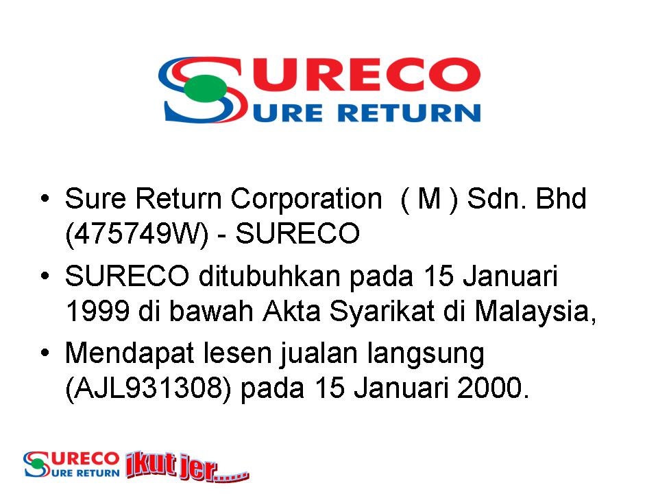 SURECO - MENGKUDU / NONI / MORINDA CITRIFOLIA: Profile Syarikat