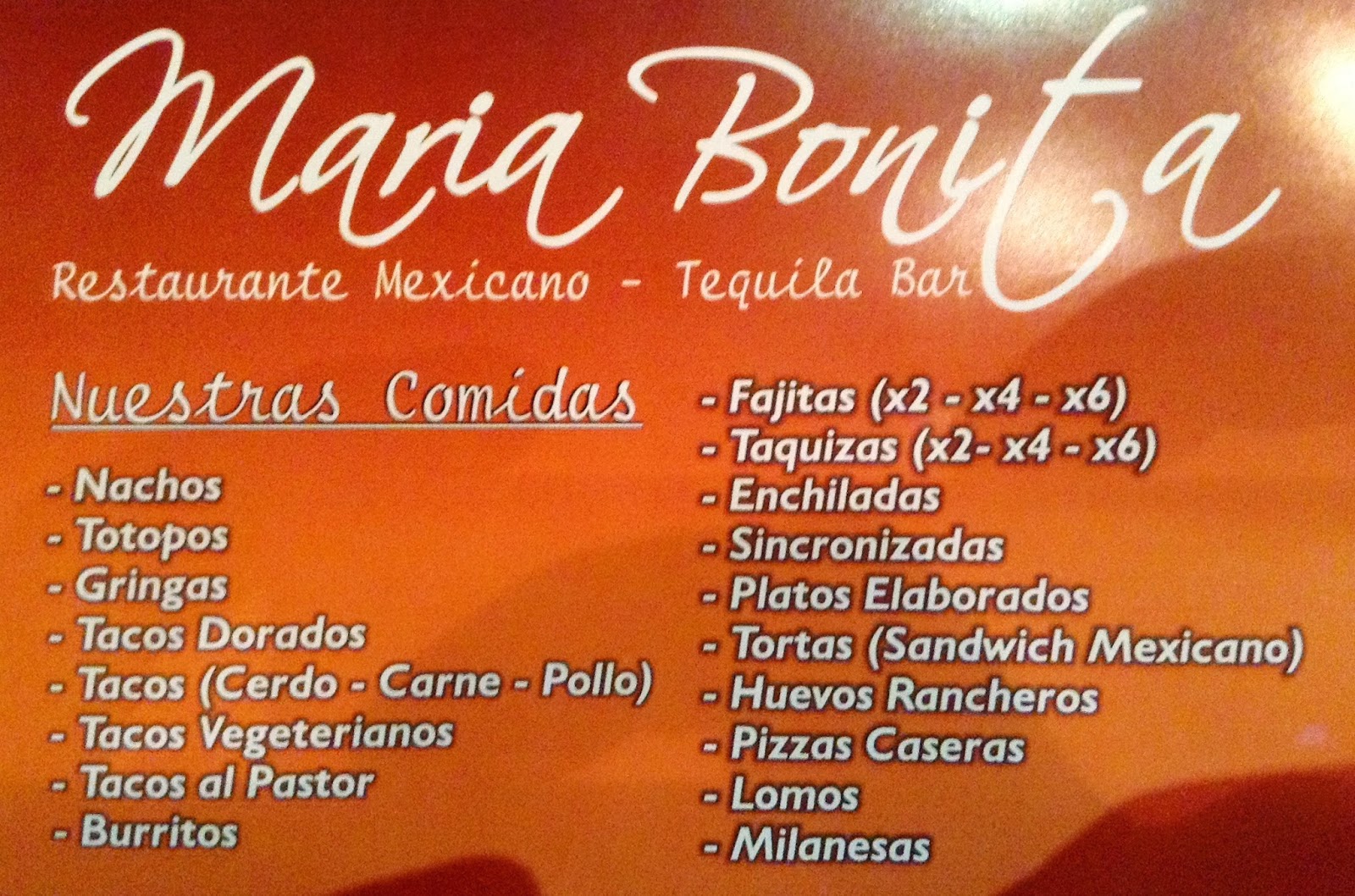 Maria Bonita Restaurante Mexicano