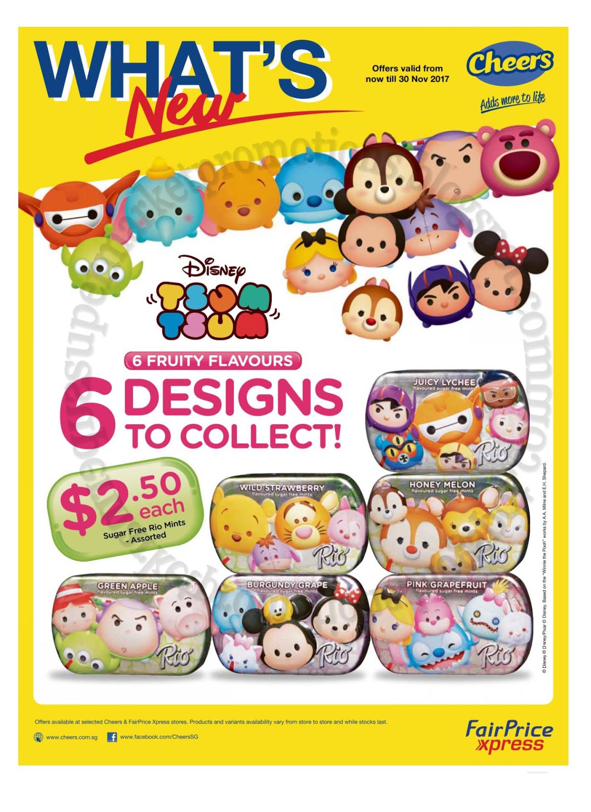 Cheers Disney Tsum Tsum Sugar Free Rio Mints 24 October - 30 November ...