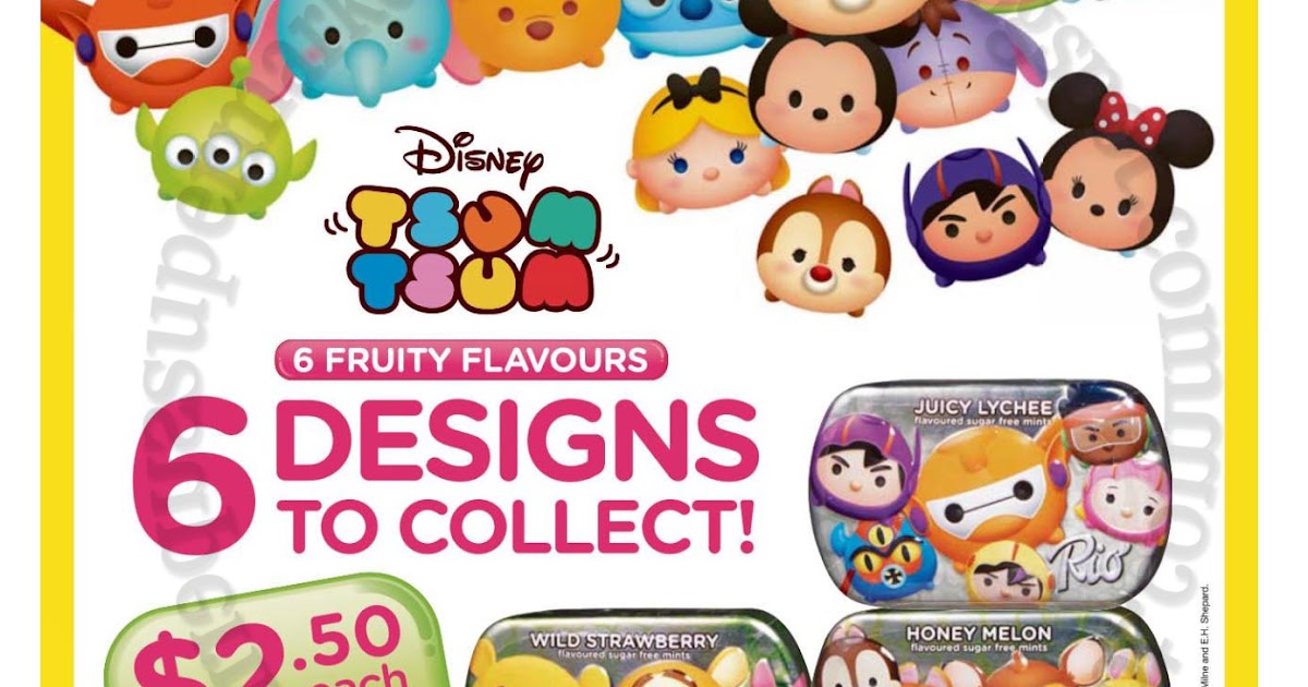 Cheers Disney Tsum Tsum Sugar Free Rio Mints 24 October - 30 November ...