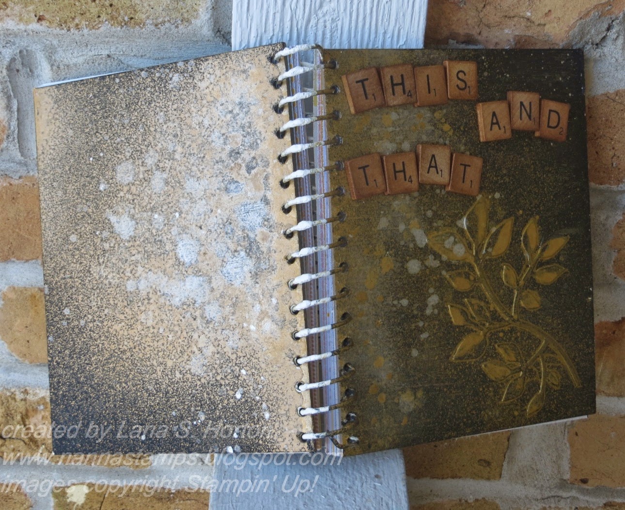 Stamping with Nanna: Art Journal #3... a Journal With a Secret