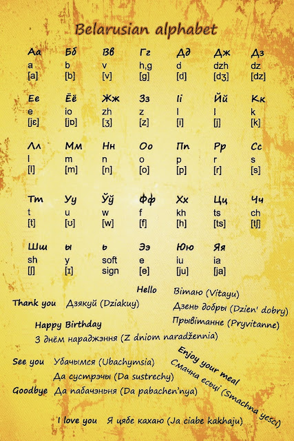 My Favorite Views: Belarus - Belarusian Alphabet