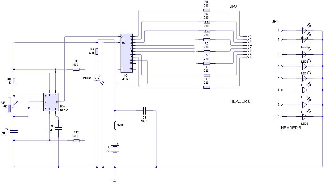 Electronica Brunca: Probador de Cable UTP con 4017B