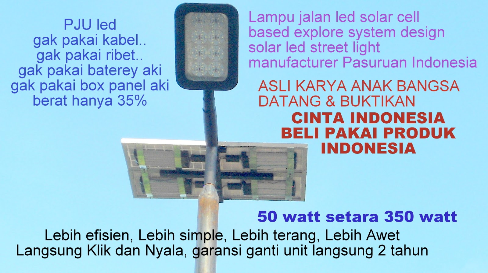 HARGA LAMPU PJU SOLAR CELL MALANG SURABAYA BLITAR INDONESIA: PJU Solar ...