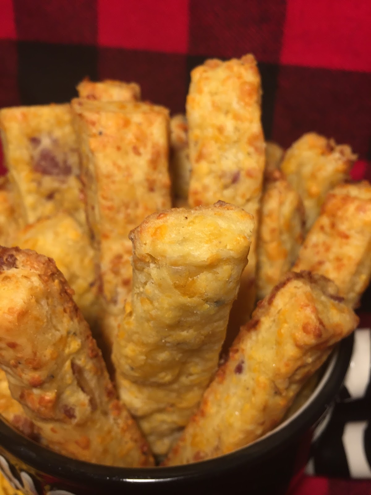Bacon and Cheddar Cheese Straws