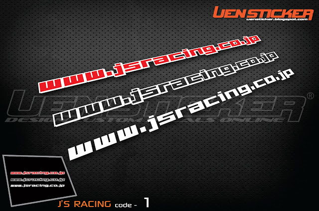 UEN STICKER - Design Custom Decals Online: J'S RACING