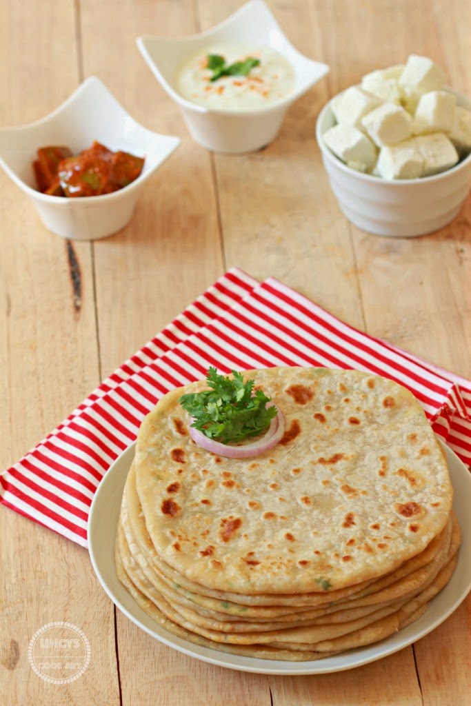 Paneer Paratha/ Cottage Cheese Paratha ~ Lincy's Cook Art