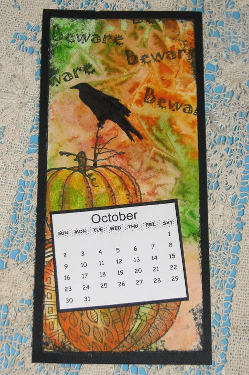 Ink Stains: 2016 Watercolor Calendar - October