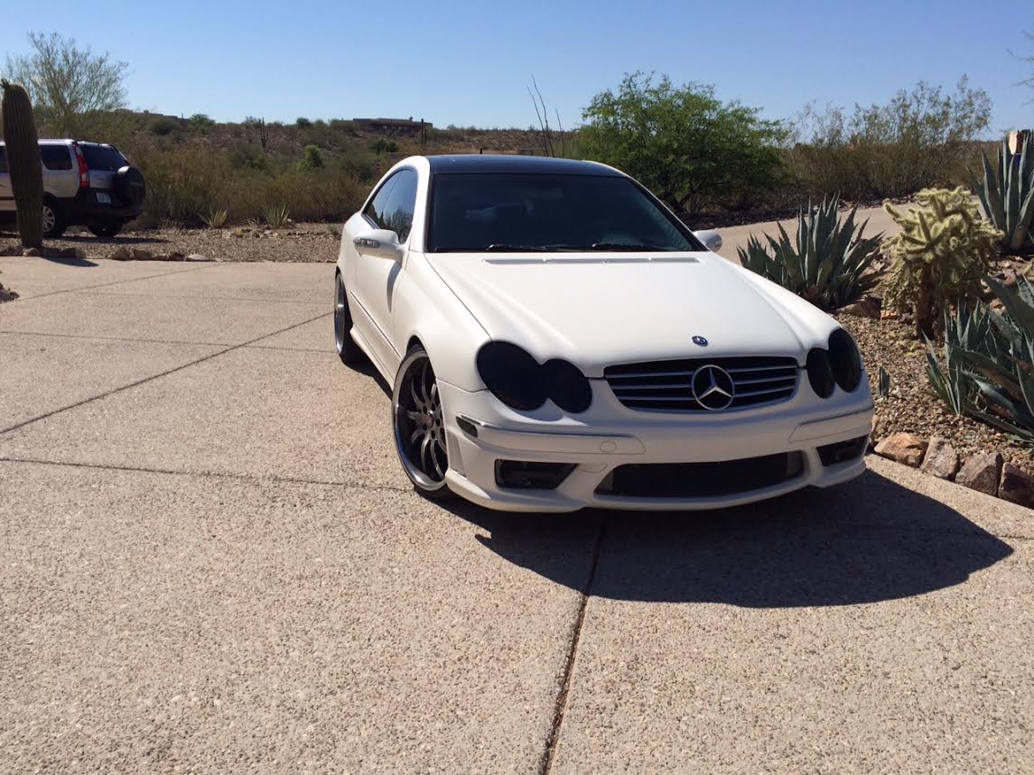Mercedes-Benz W209 CLK55 AMG Matte White | BENZTUNING